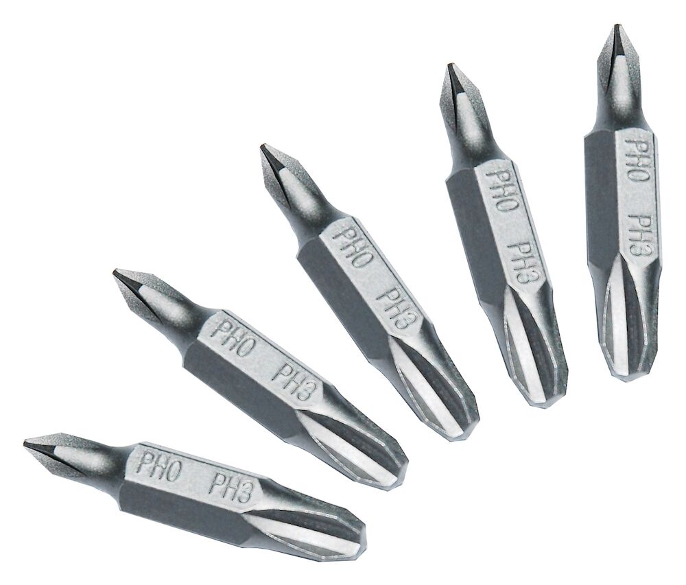 1/4"-PH-Bits mit zwei Enden, PH1 x PH2, 5 Stück | TengTools